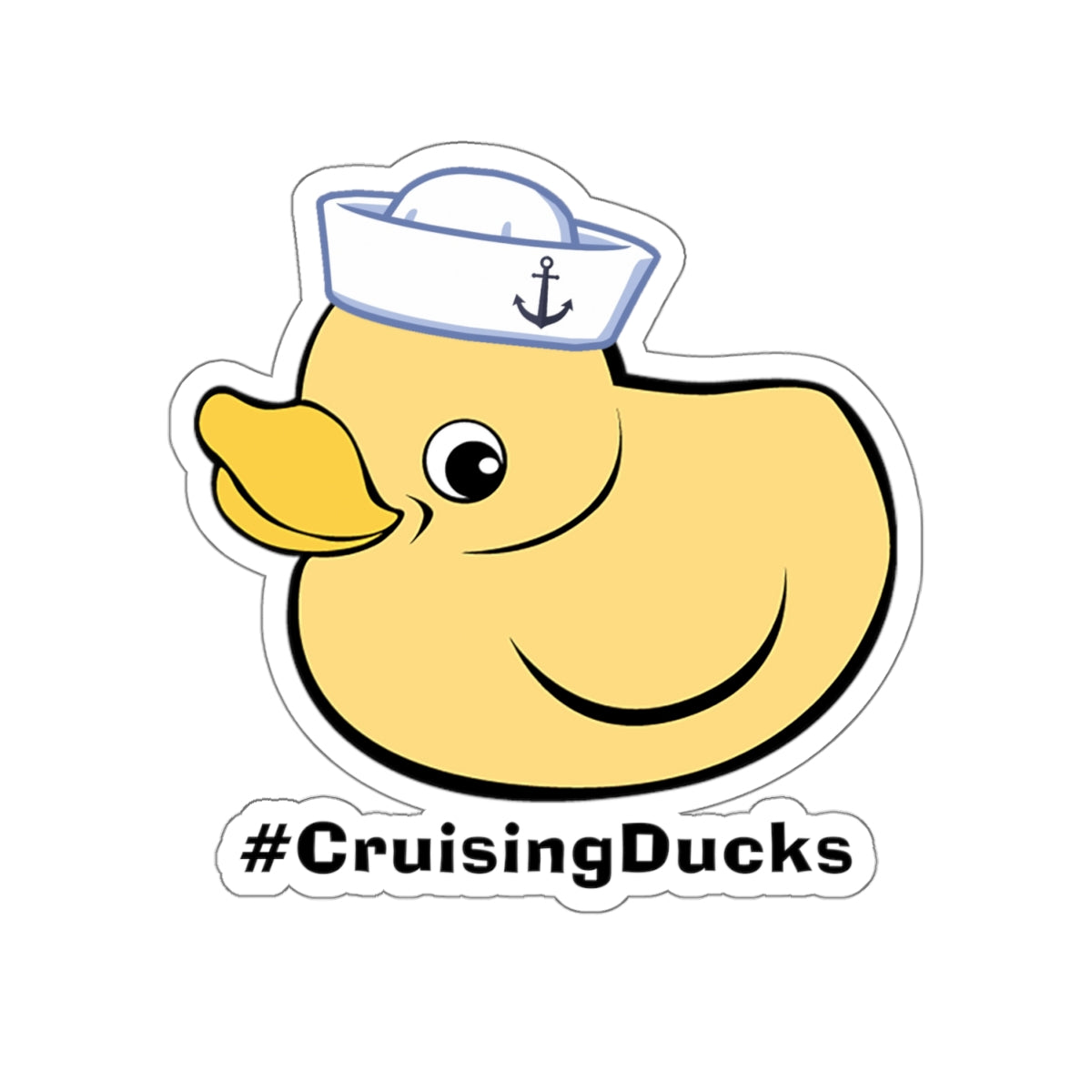 Cruising Duck Sticker – SqueakyDucks.com