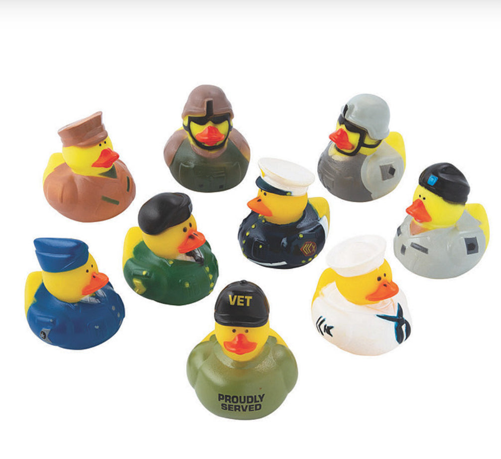 Bulk 2" Patriotic Ducks - for Jeeps, Cruising & Fun – SqueakyDucks.com
