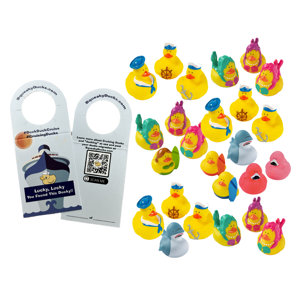 Cruise Duck Tag Set with Nautical Ducks – SqueakyDucks.com