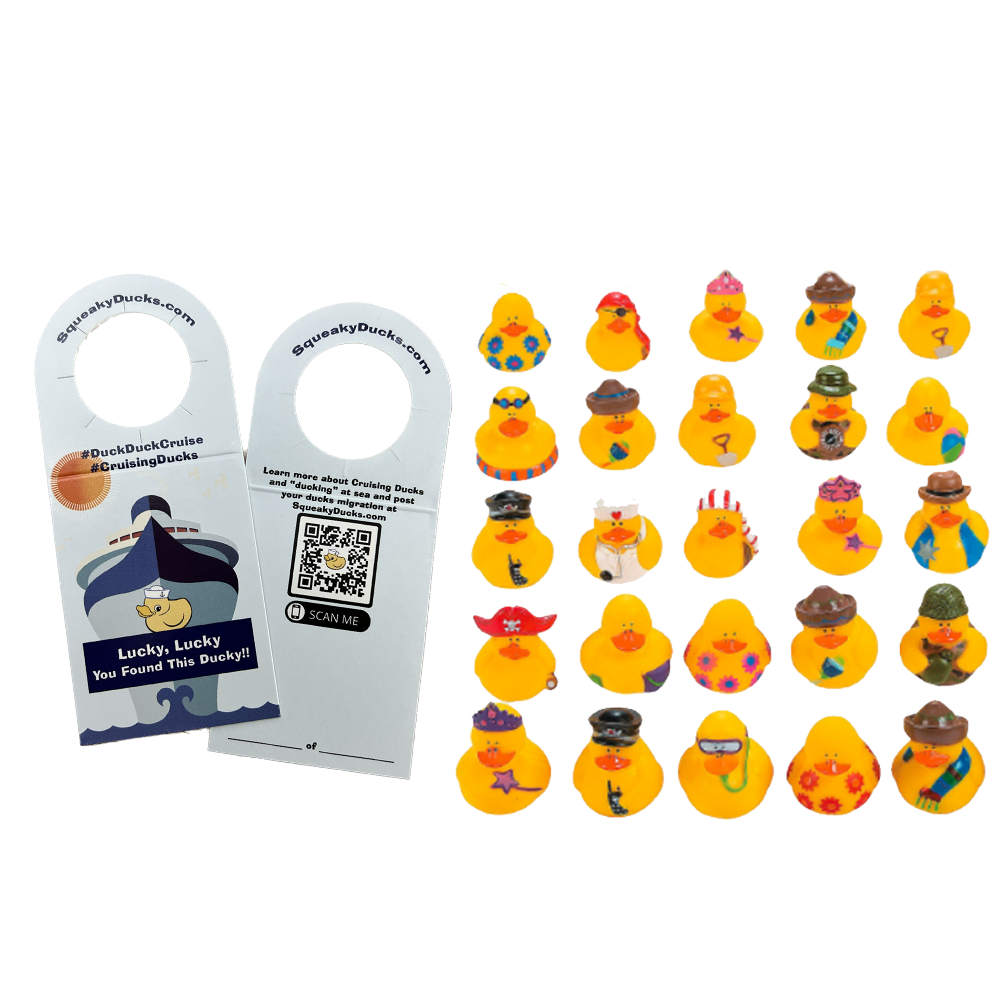 Cruise Duck Tag Set with Assorted Ducks – SqueakyDucks.com